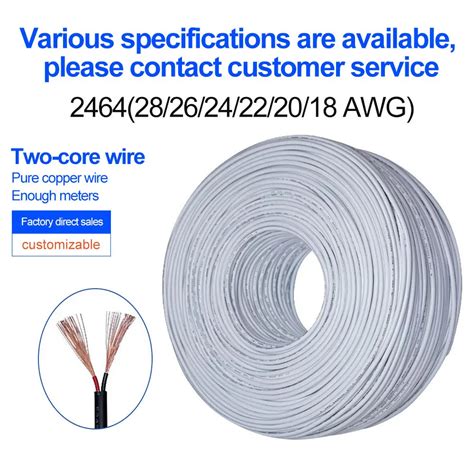 White Awm 2464 Vw 1 80c 300v 22awg 24awg 26awg 28awg Pvc Flexible