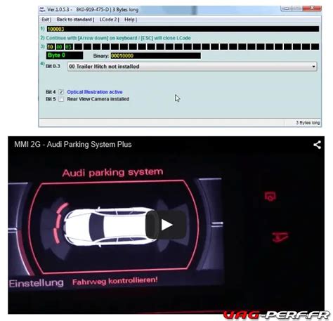 Audi Q R Afficher Radars De Recul Sur Mmi Vag Perf