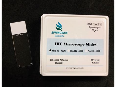 Hareta Hydrophilic Ihc Microscope Slides Springside Scientific