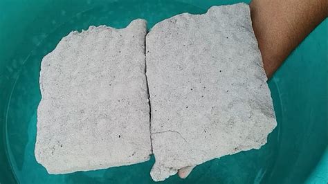ASMR Very Soft Dusty Pure Cement Sand Chunks Crumble On Lots Of Water YouTube