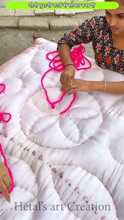 दीदी ने कार्ड से सोफा बना दिया Mini Wood Toy Wood Working Art Skills