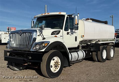 Salvage International International 7400 Water Truck Vehicles For Sale Bid Export