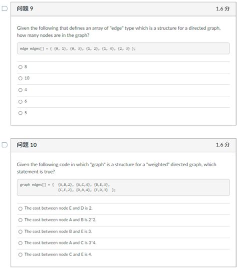 Solved 问题1 16 Given An Undirected Graph G With V Vertices