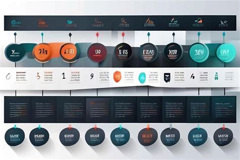 Premium Photo Business Data Visualization Timeline Infographic Icons
