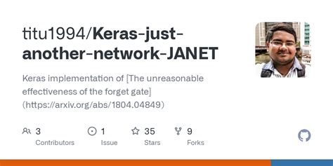 GitHub Titu1994 Keras Just Another Network JANET Keras