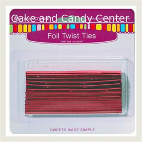 Twisties Red Metallic Cake And Candy Center Inc