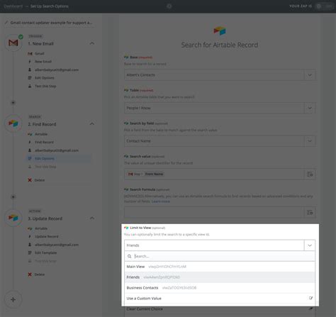 Using Zapier's Multi-Step Zaps to Find & Update Records | Airtable Support