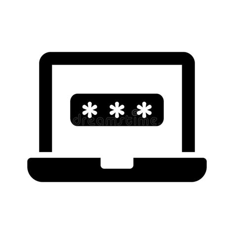 Computer Password Protection And Security Vector Icons Set Cyber Computer Network Business Data