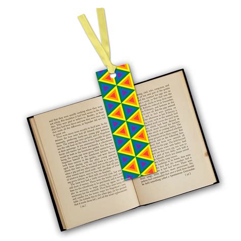 Laminated Bookmark Gay Pride Rainbow Bookmark With Ribbon Ts For