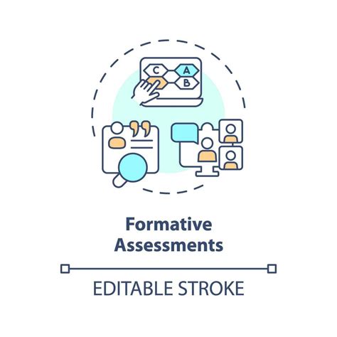 2d Editable Multicolor Icon Formative Assessments Concept Simple