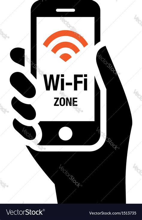 Wi Fi Zone Royalty Free Vector Image Vectorstock