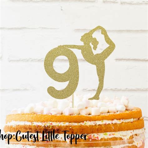 Gymnastics Cake Topper Etsy