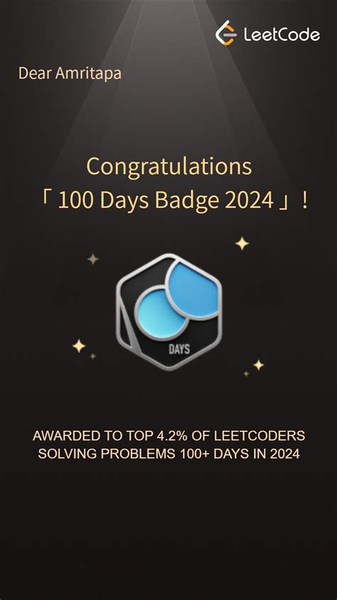 Amritapa Mondal On Linkedin Leetcode 100daysofcode Codingjourney