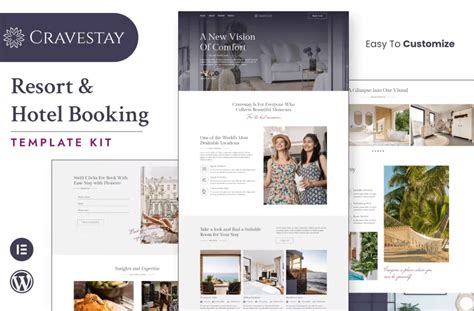 Cravestay Luxury Hotel And Resort Elementor Template Kit Wp Themes And Plugins