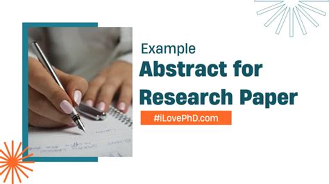 Example Of Abstract For Research Paper Tips And Dos And Donts ILovePhD