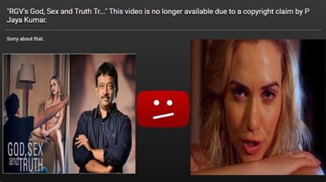 Ram Gopal Varmas God Sex And Truth Trailer Removed From Youtube