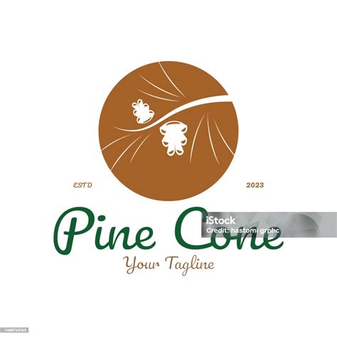 추상 간단한 솔방울 로고 디자인 비즈니스 배지 상징 소나무 농장 소나무 산업 요가 스파 벡터 0명에 대한 스톡 벡터 아트 및 기타 이미지 Istock