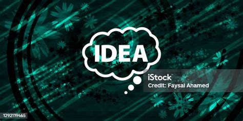 아이디어 버블 아이콘 플로럴 에메랄드 그린 배너 배경 자연 디자인 일러스트 계획에 대한 스톡 벡터 아트 및 기타 이미지 계획 구름 기포 Istock