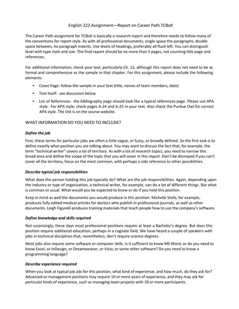 English 267 Assignment—report With Presentation