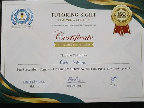 priti nikam on linkedin successfully completed training for interview