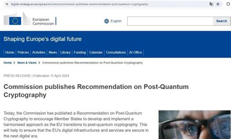 Irina Duncheva On Linkedin Европейската комисия публикува Препоръка относно постквантовата…