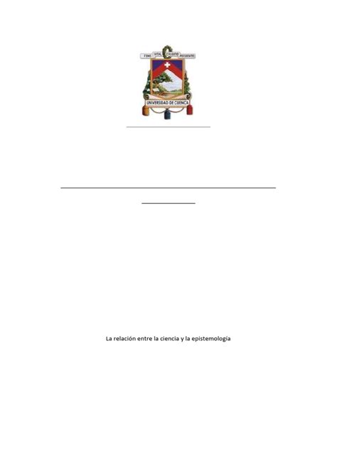 Ensayo Epistemologia Pdf Epistemología Conocimiento