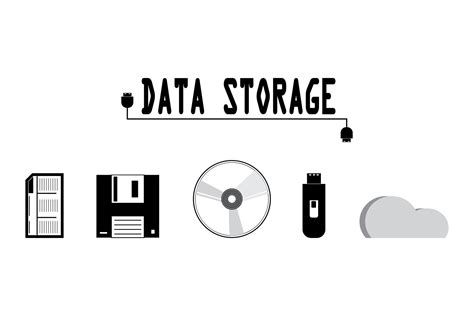 Data Storage Icon Set Computing Cloud 42664874 Vector Art At Vecteezy