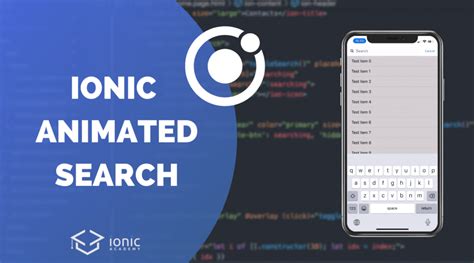 Animated Search Input Ionic Ionic Academy Learn Ionicionic Academy Learn Ionic