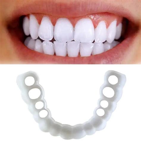 5pcs Teeth Whitening Snap On Smile Teeth Cosmetic Denture Instant
