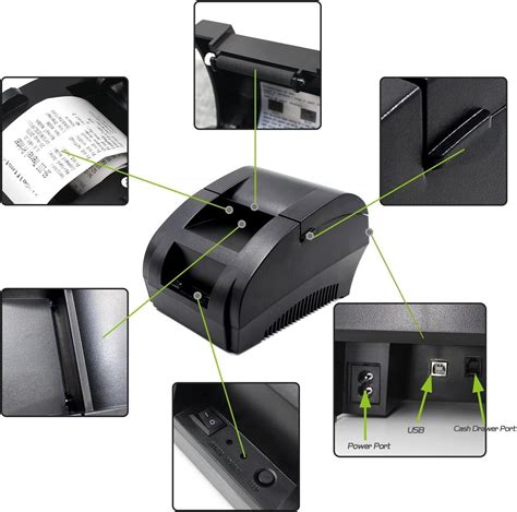 Mm Usb Thermal Receipt Printer Symcode High Speed Printing Mj K