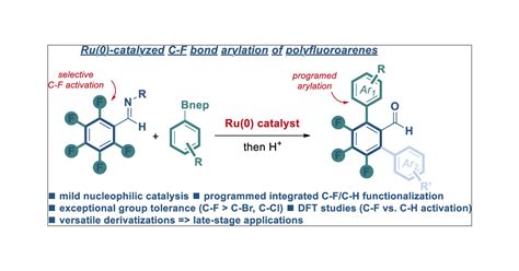 Ruthenium Catalyzed Cf Bond Arylation Of Polyfluoroarenes