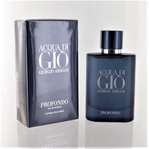 Giorgio Armani Acqua Di Gio Profondo Eau De Parfum Cologne For Men 25 Oz Full Size