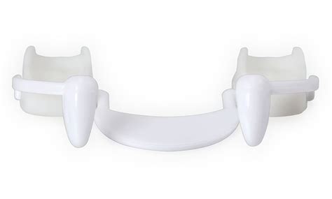 2 Paris Retractable Vampire Zombie Fangs Halloween Creepy Fake Teeth