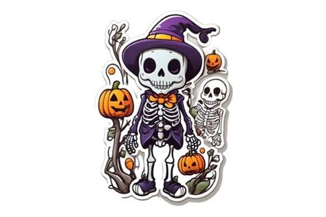 Cute Skeleton Clipart Graphic By Forhadx5 · Creative Fabrica