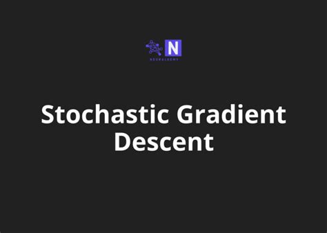In Depth Stochastic Gradient Descent Concept And Application