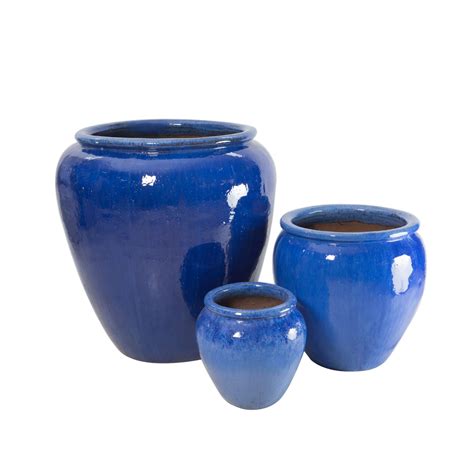 OUTDOOR GLAZED CERAMIC POTS VPGC19021 Vesta