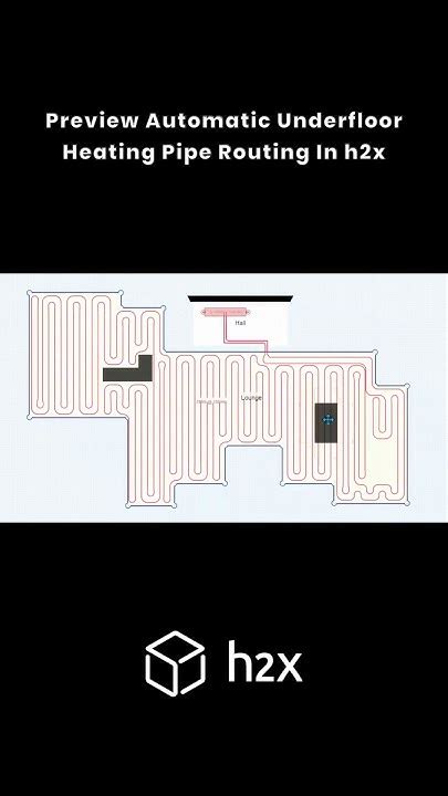 Automatic Underfloor Heating Pipe Routing In H2x Youtube