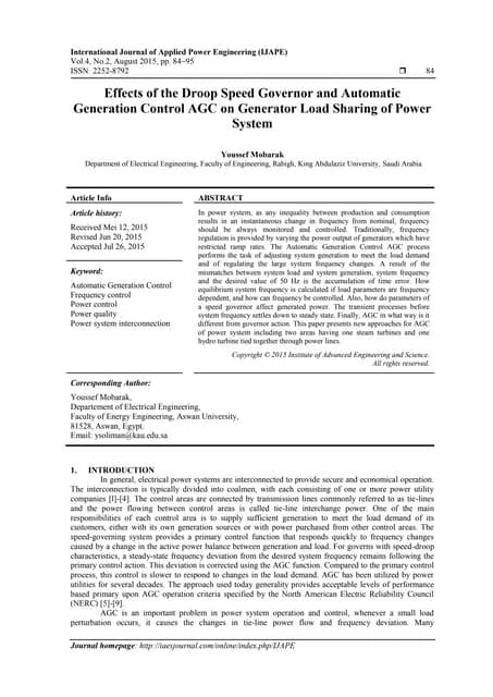 load frequency control of two area system ppt