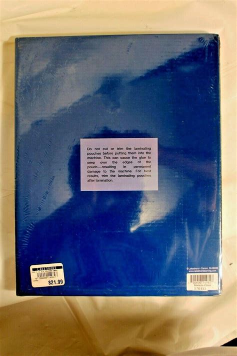 Lakeshore Classroom Laminating Machine 100 Laminating Pouches New But