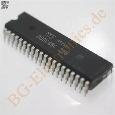 1 x upd80c48c 8 bit cmos microcontroller microcomputer nec dip 40 1pcs