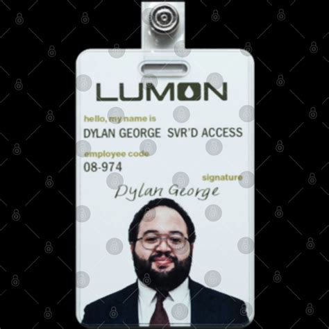 Severance Series Lumon Industries Dylan George Badge Fan Works Graphic