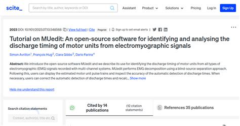 tutorial on muedit an open source software for identifying and