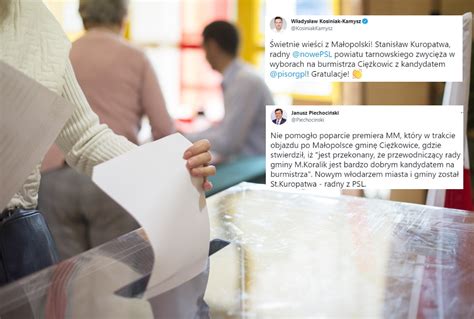 Kandydat PSL wygrywa wybory w Małopolsce