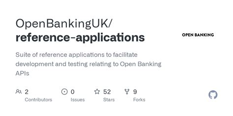 GitHub OpenBankingUK Reference Applications Suite Of Reference