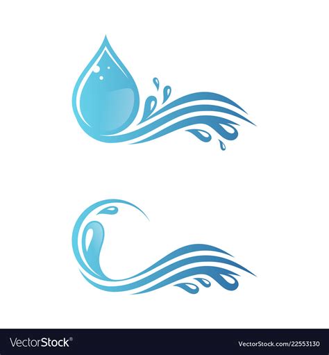 Splash Water Royalty Free Vector Image Vectorstock