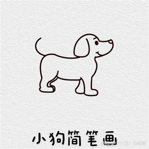 怎么画卡通小狗简笔画怎么画（汇总19张） 简笔画图片大全