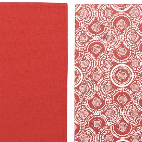 Eline Set 6 Tovagliette Americane Fantasia Rosso Camelia Winkler