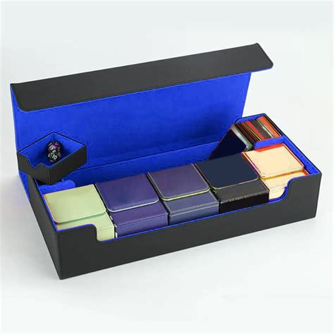 Tcg용 표준 트레이딩 카드 데크 박스 케이스 보관 정리함 홀더 내구성 소장 게임 카드 케이스 보호 용기