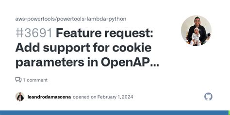 Feature Request Add Support For Cookie Parameters In Openapi Schema