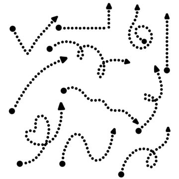 Dotted Line Arrow Set